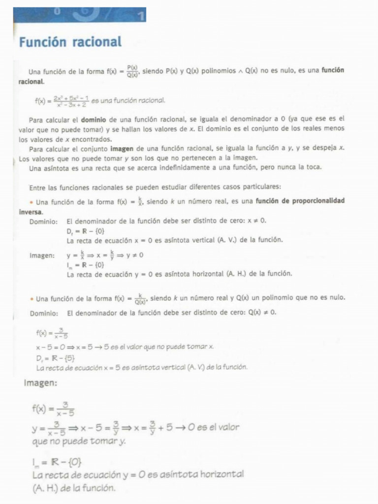 Funcion Racional II 240807 152618-1 | PDF