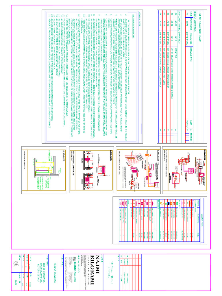 AC-01 List of Drawings | PDF
