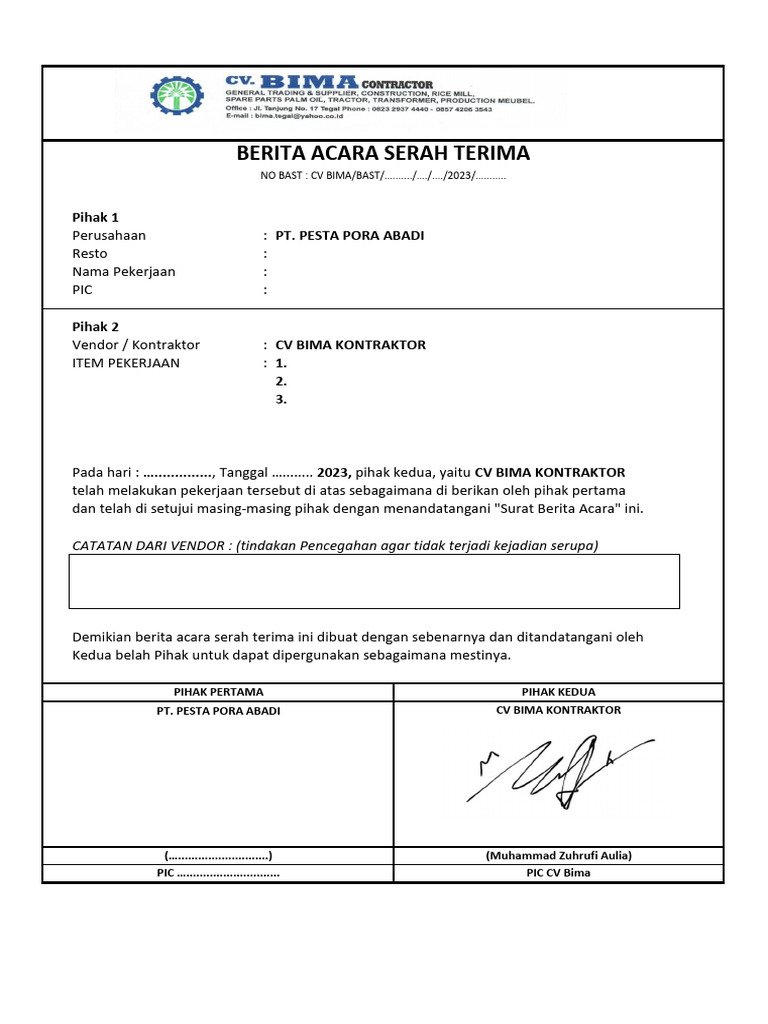 Bast Cv Bima | PDF
