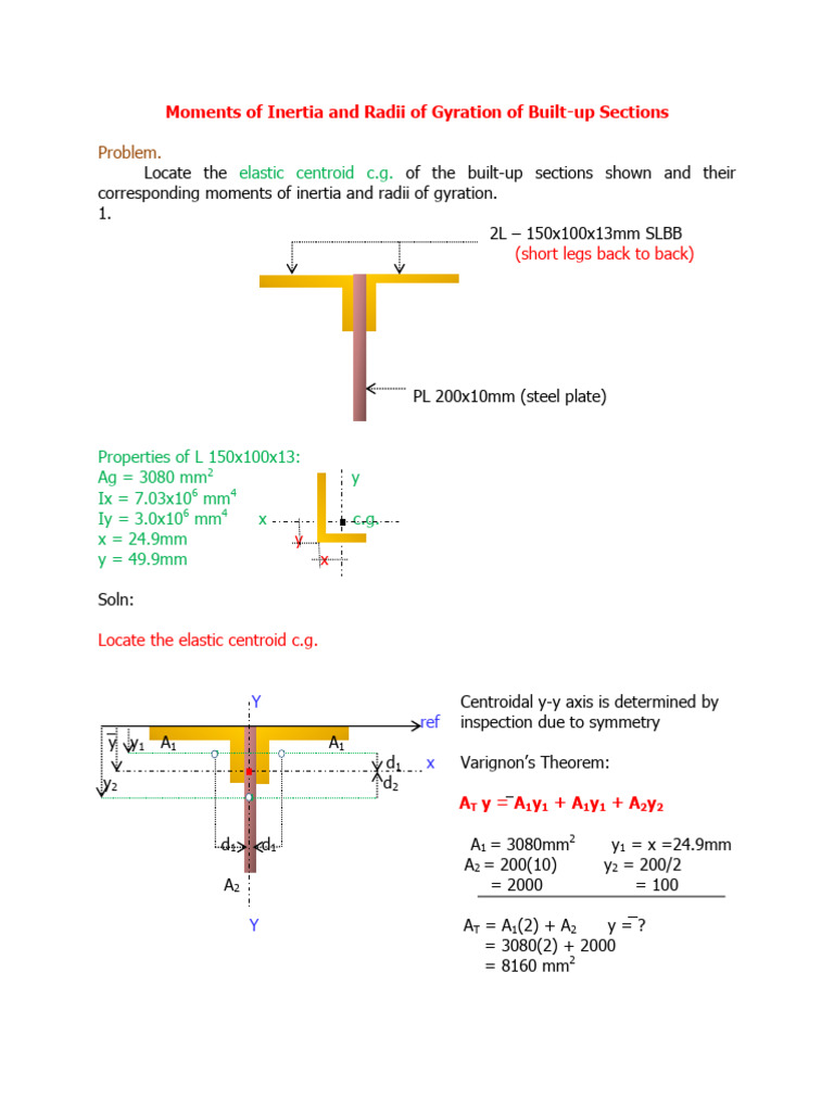 Steel Principles Notes 14 - Built-Up Sections | PDF