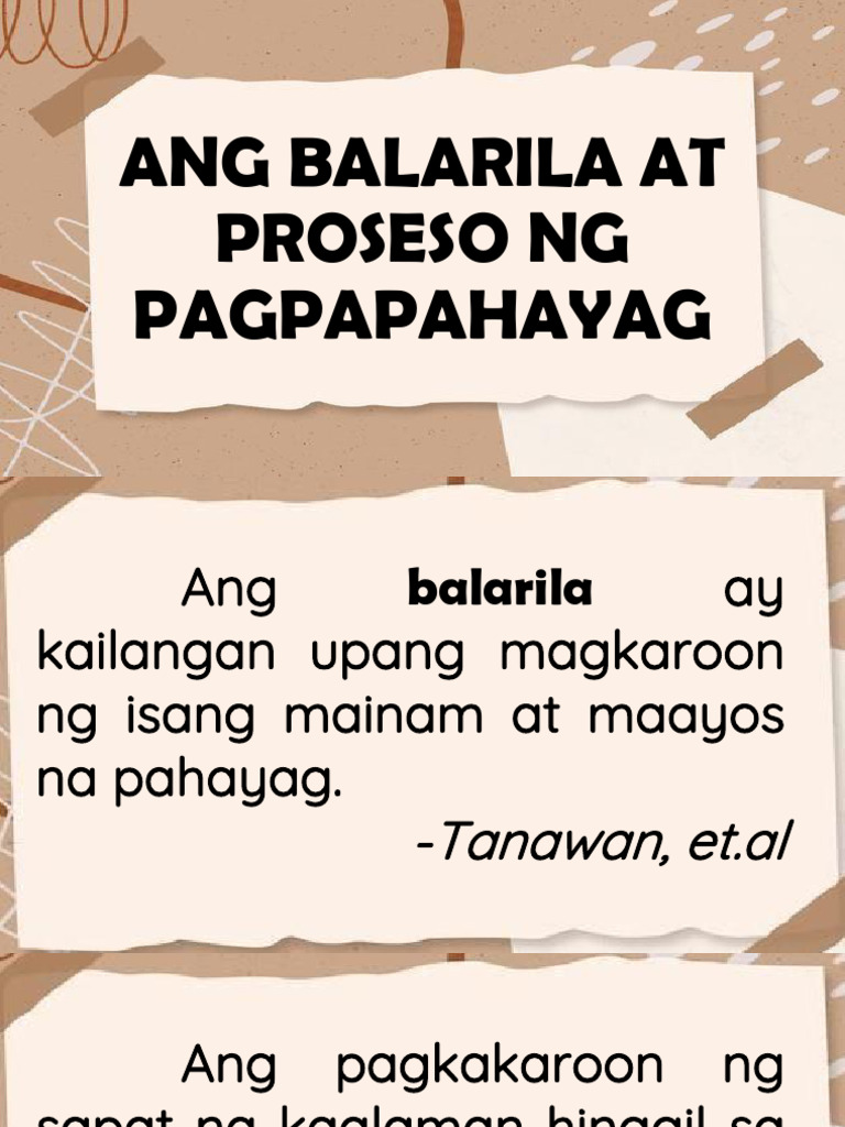 Ang Balarila at Proseso NG Pagpapahayag | PDF