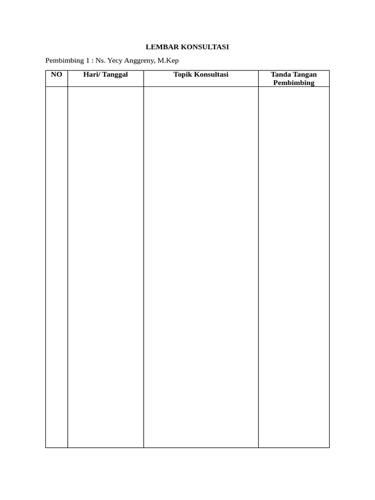 Lembar Konsul | PDF