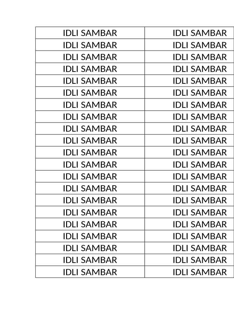 Idli Sambar Box Sticker | PDF