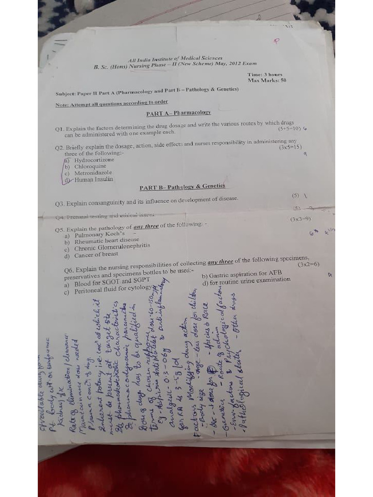 2nd Year Previous Year Papers | PDF