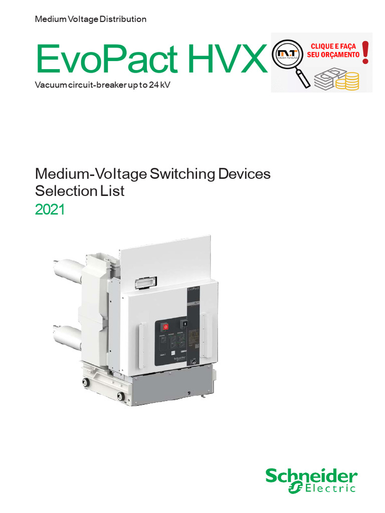 Evopact HVX: Medium-Voltage Switching Devices Selection List | PDF