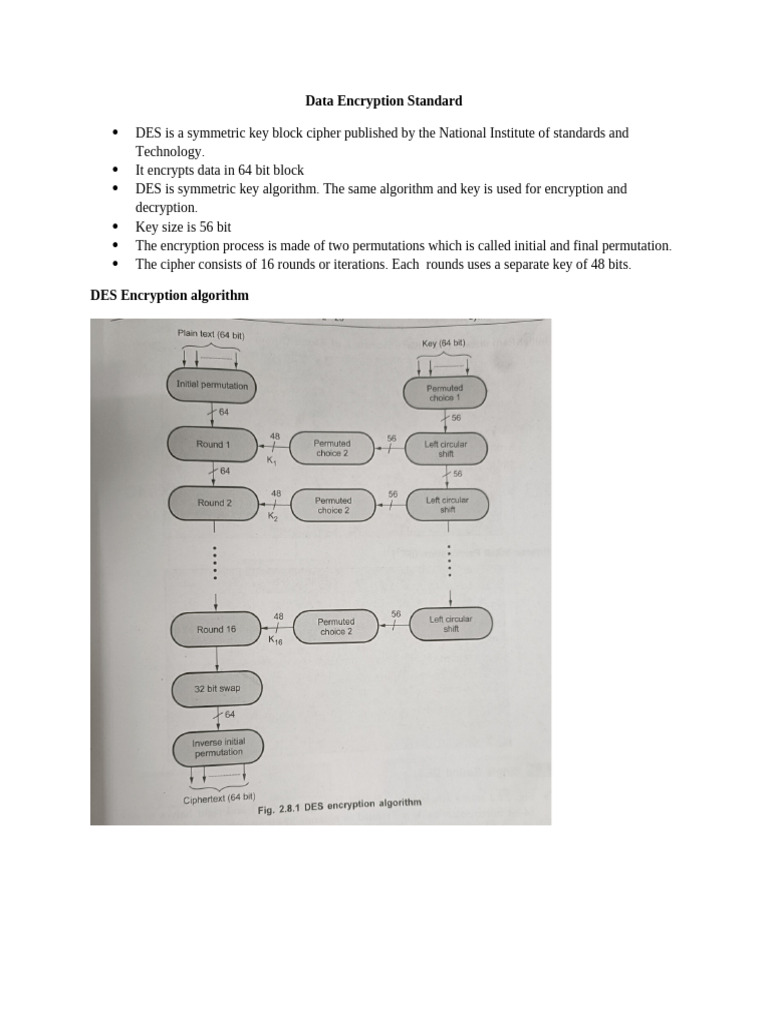 Data Encryption Standard | PDF