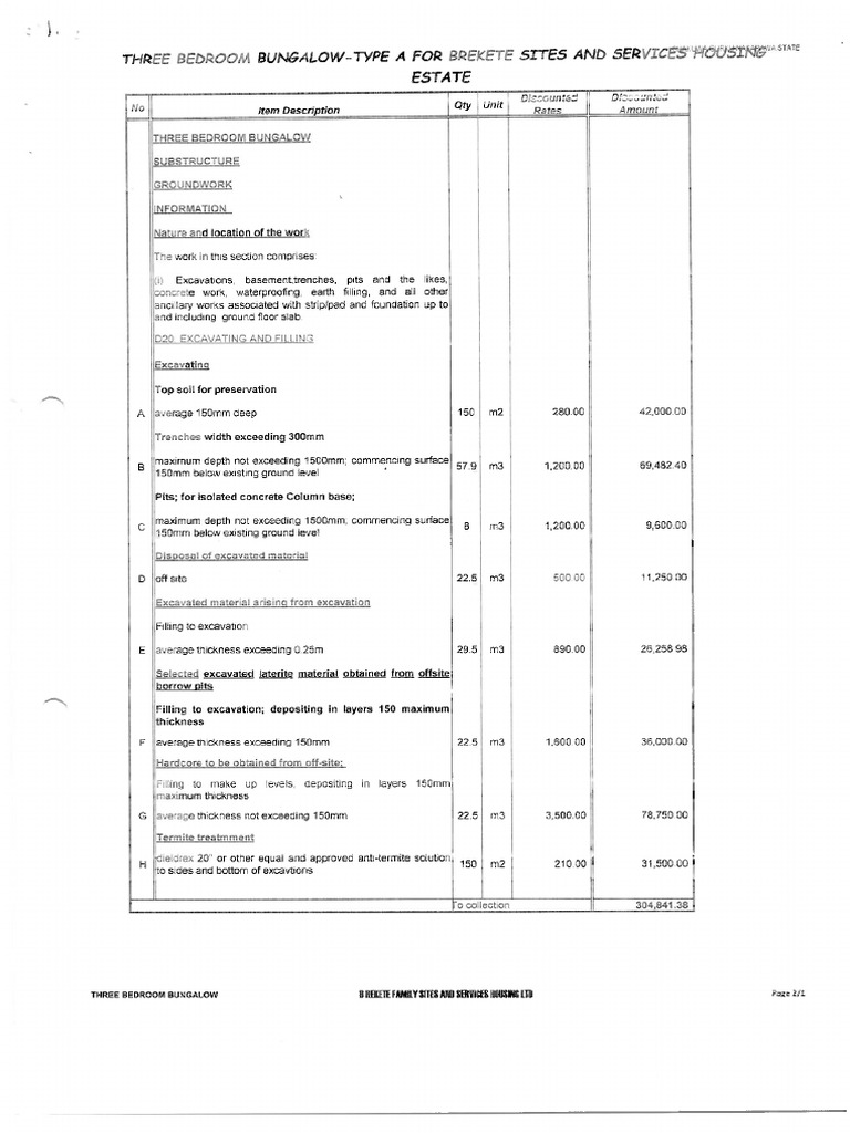 BOQ(1) | PDF