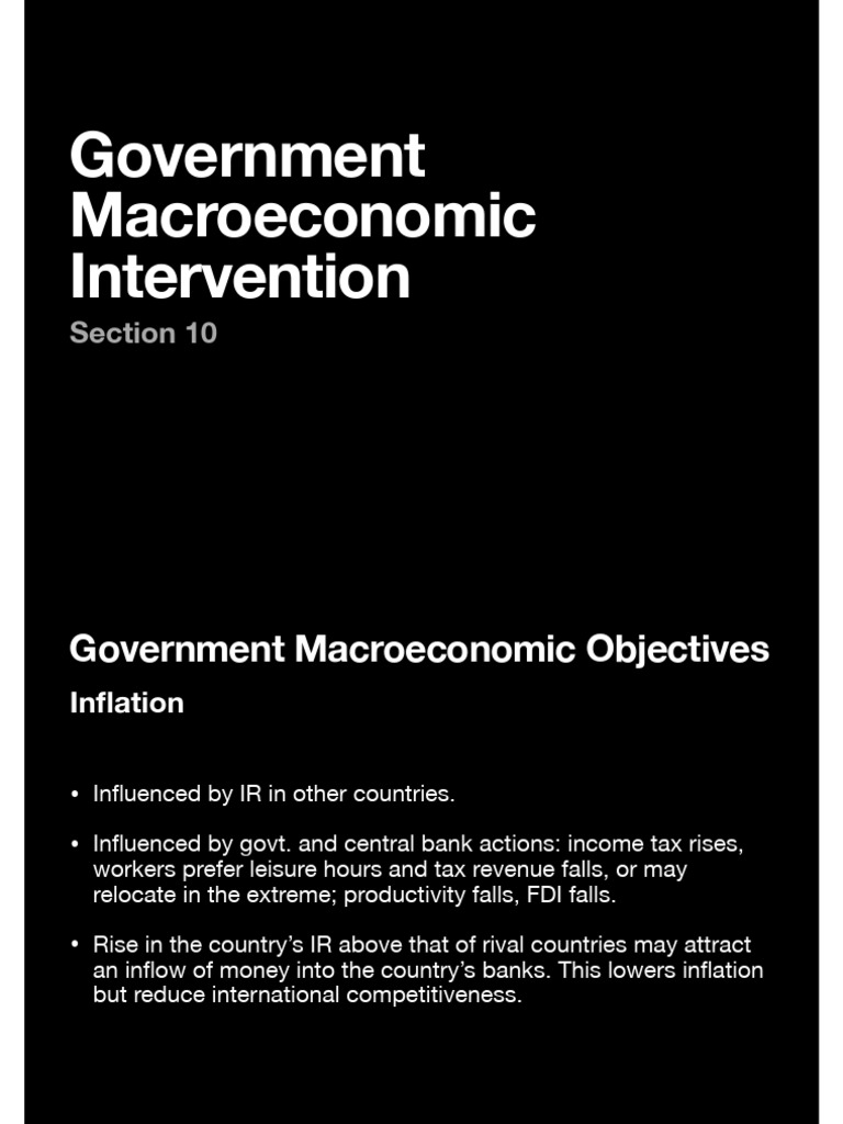 Government Macroeconomic Intervention | PDF
