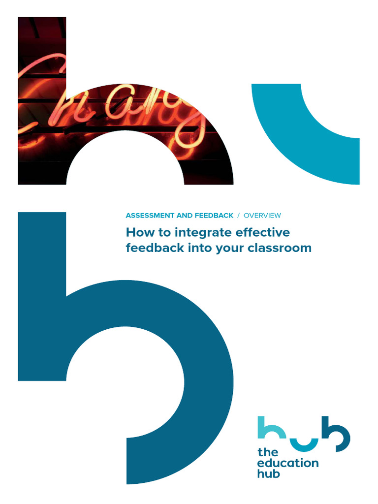 How To Integrate Effective Feedback Into Your Classroom | PDF