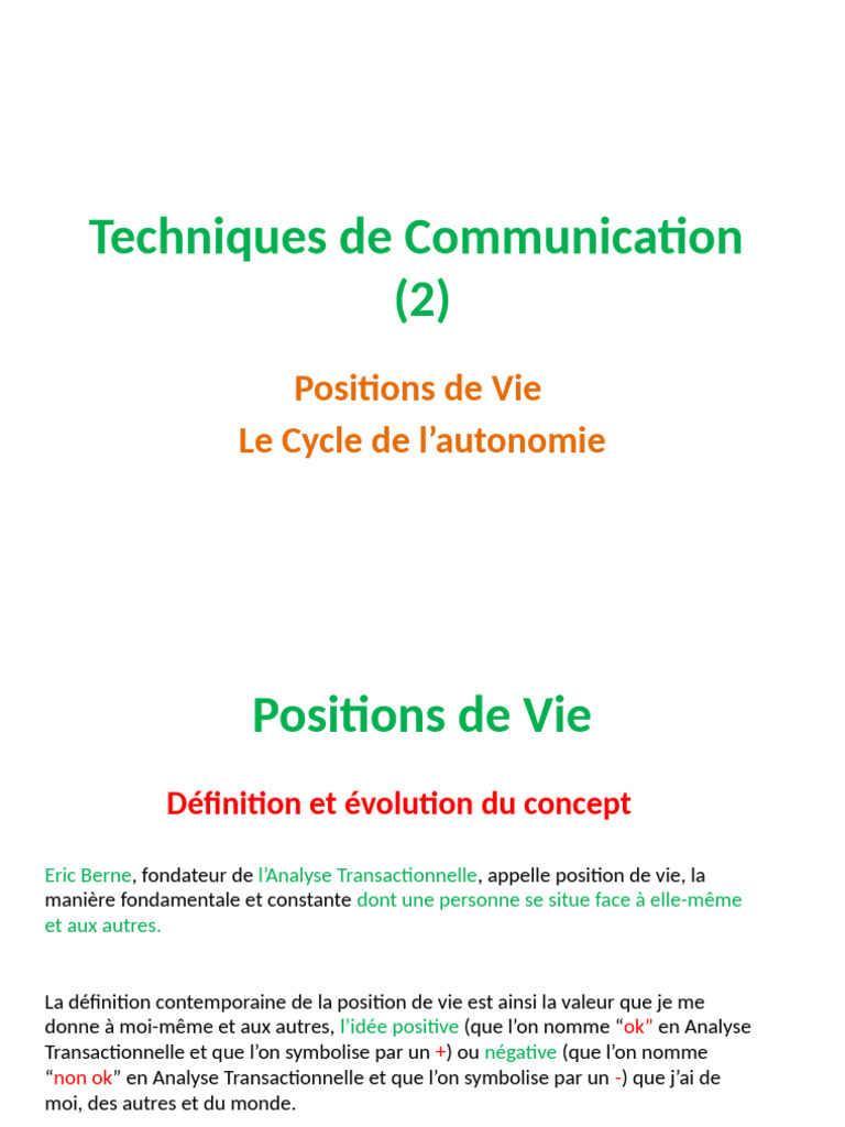 Techniques de Communication | PDF