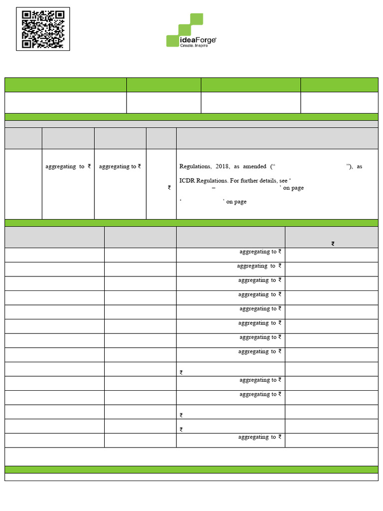 Idea Forge IPO | PDF