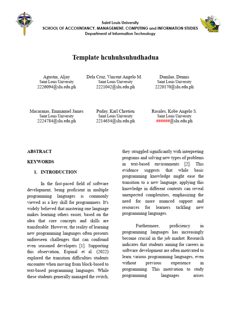 SPL Final Paper | PDF