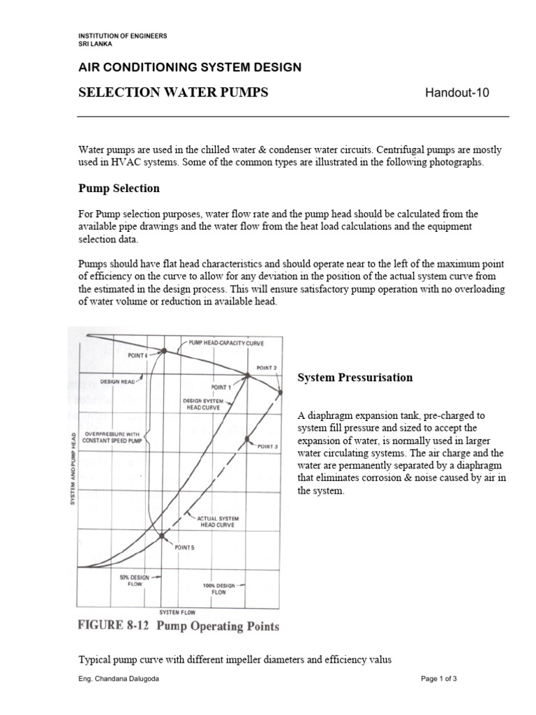 HANDOUT-10-Water Pumps | PDF