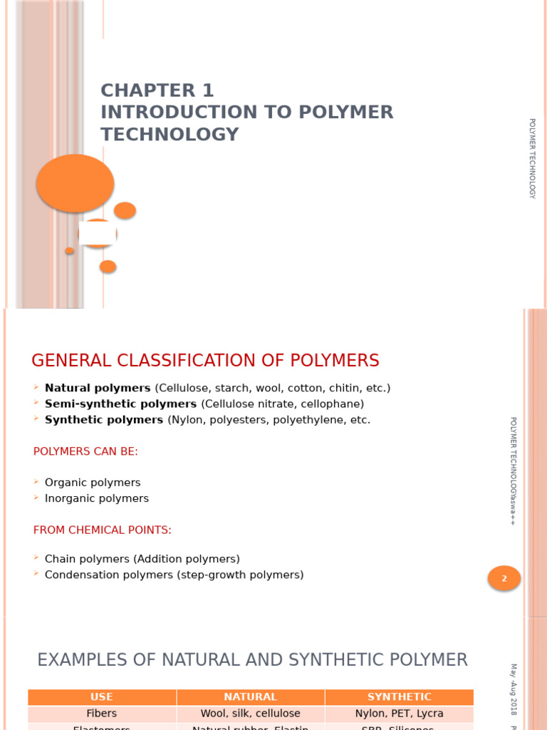 Natural vs Synthetic Polymers Overview | PDF | Polymers | Home & Garden