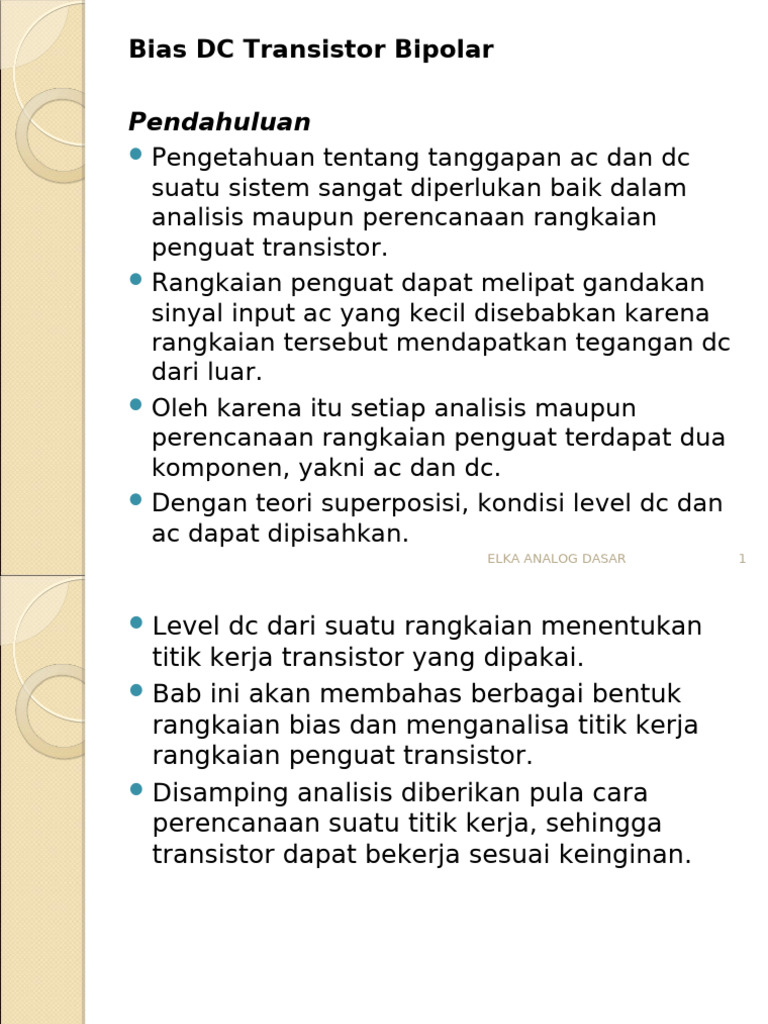 6.bias DC Transistor Bipolar | PDF