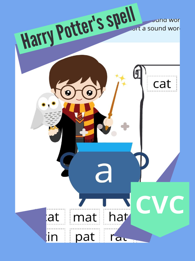 Harry Potter 39 S Spell CVC Pages 1-5 | PDF