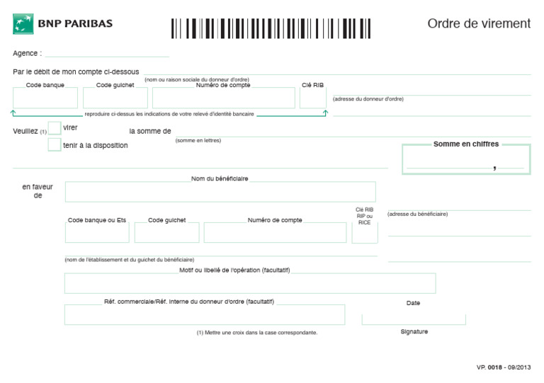 ordre de virement | PDF
