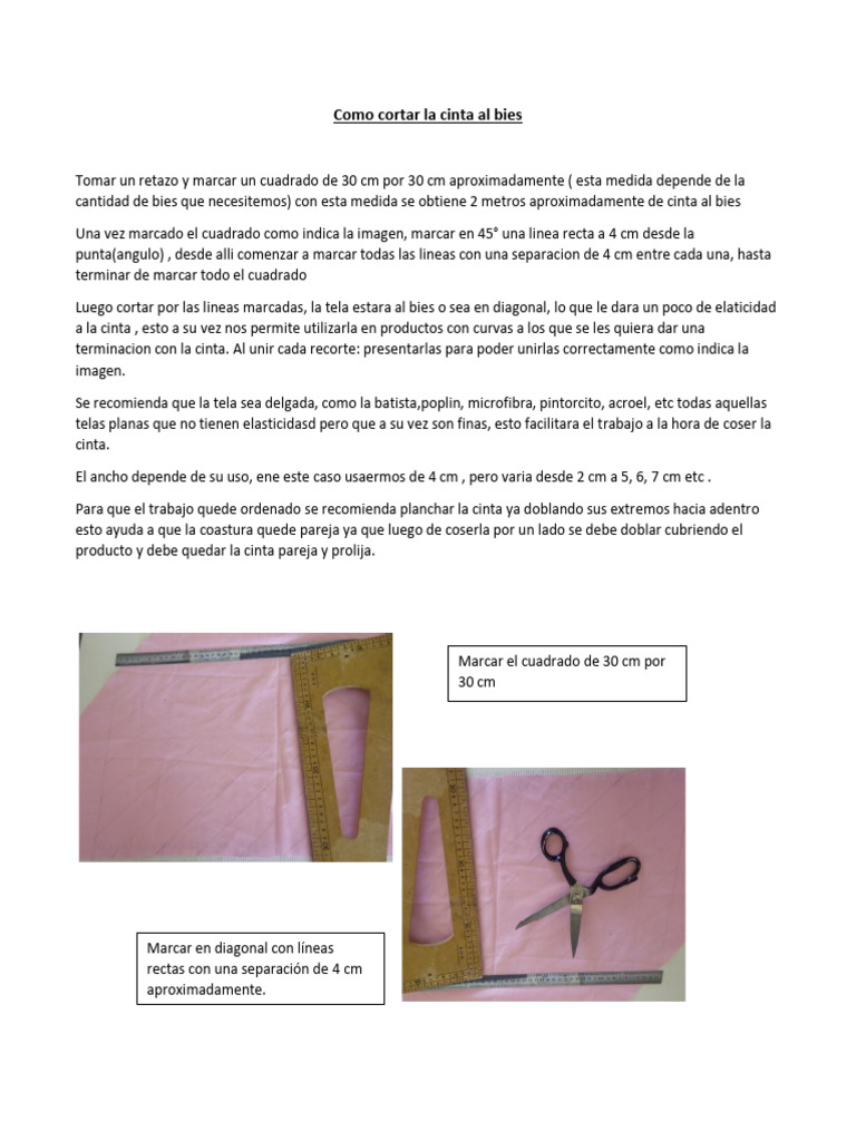 Como Cortar El Bies | PDF