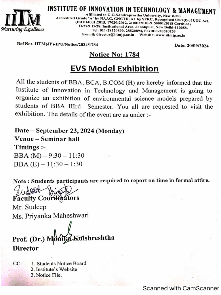 1784-EVS Model Exhibition | PDF