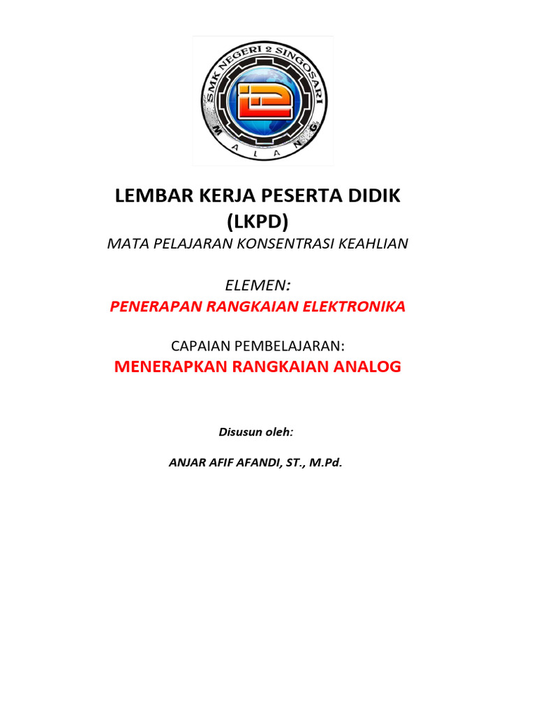 03 LKPD Tei - Sensor LDR | PDF