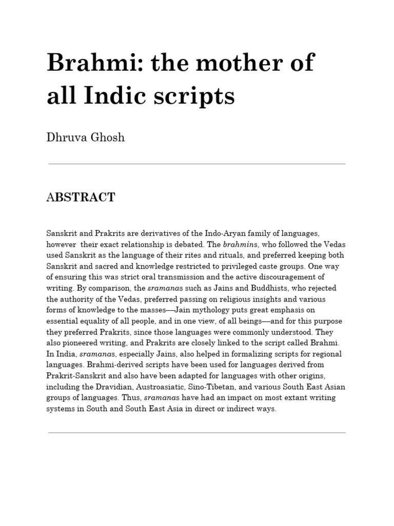 Brahmi_the_mother_of_all_Indic_scripts | PDF