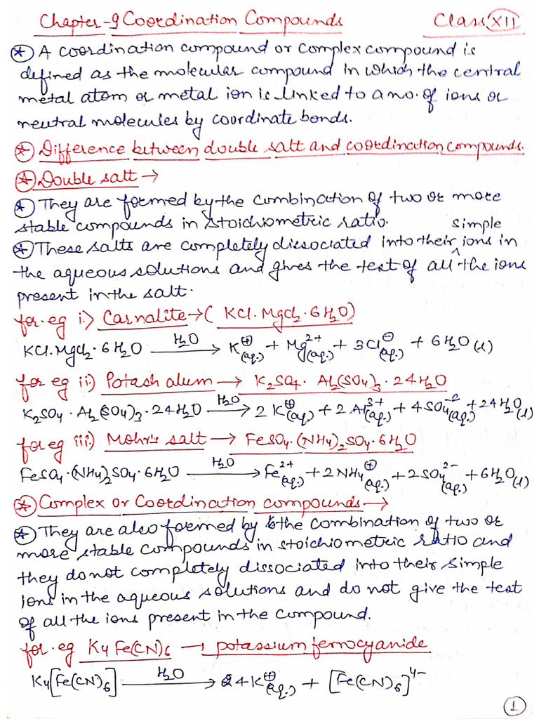 COORDINATION COMPOUNDS FINALkgce | PDF