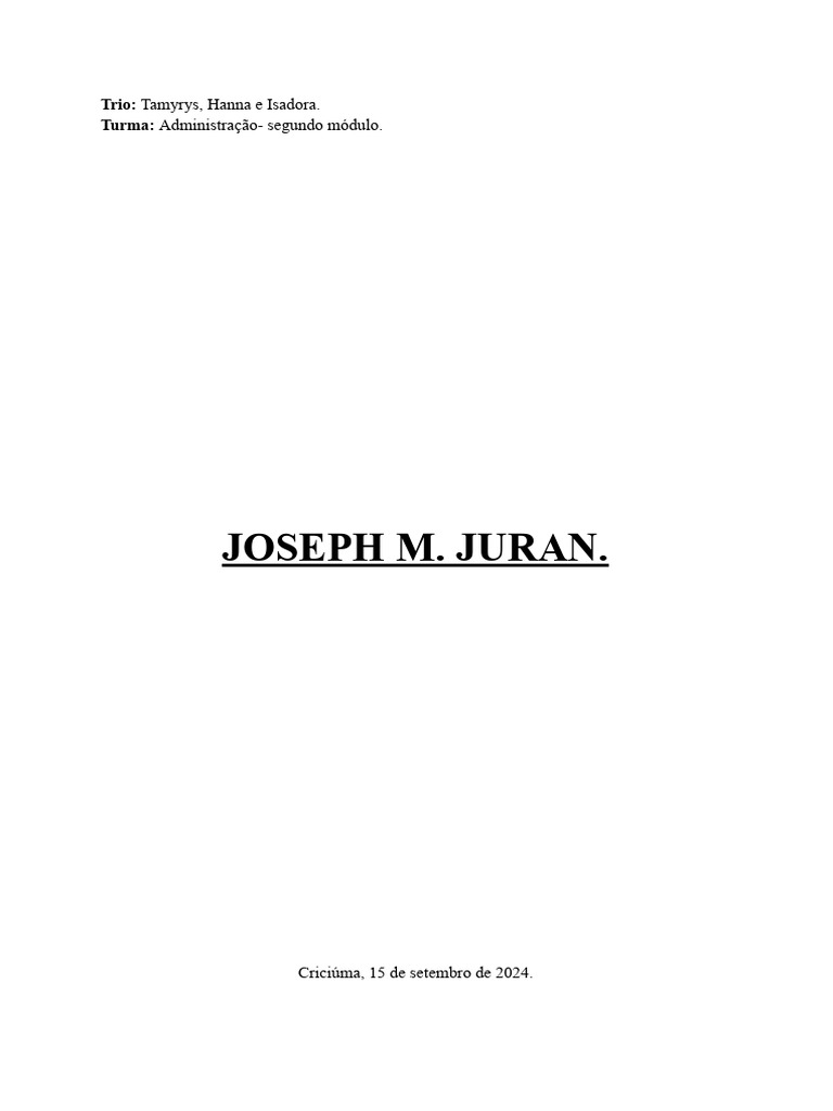 Joseph M. Juran-1 | PDF