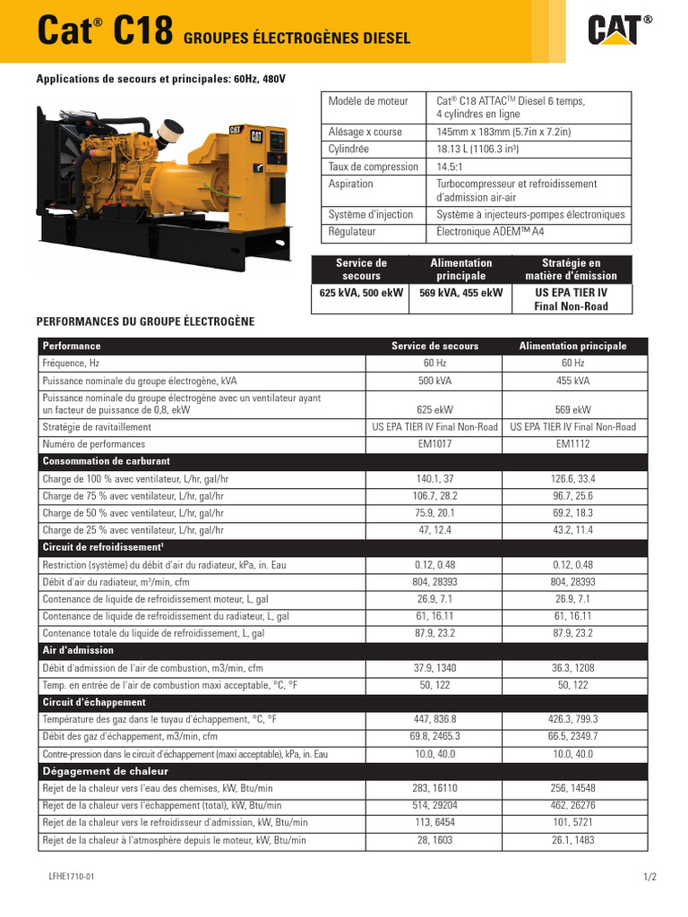 c18 Fiche Technique | PDF