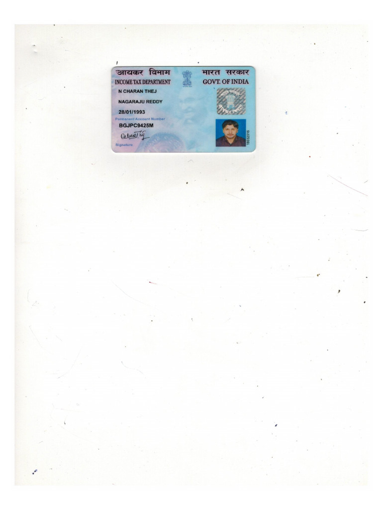 Pan Card | PDF