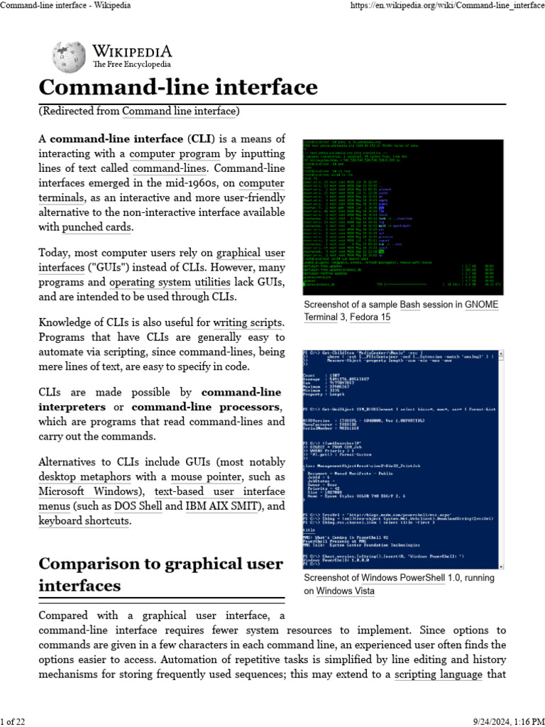 Command-Line Interface | PDF
