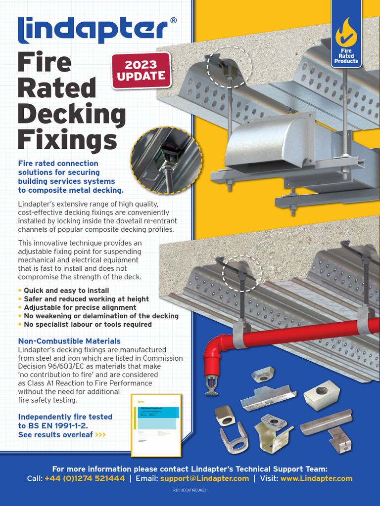 Fire Rated Decking Fixings Guide | PDF | Materials | Building Engineering