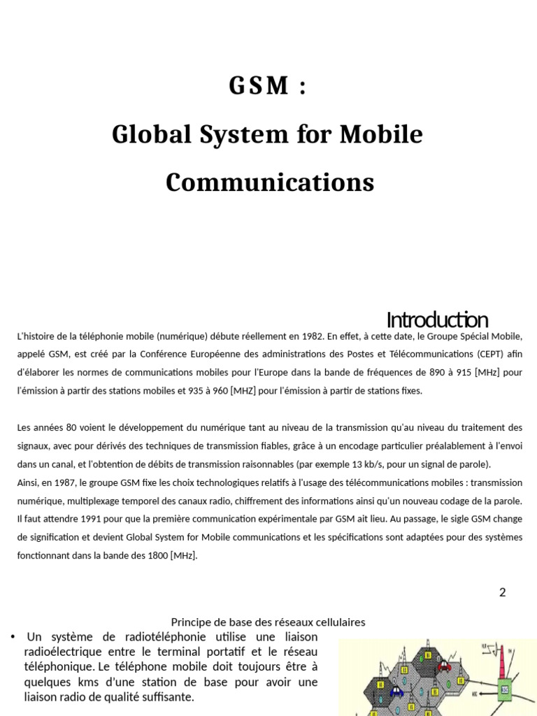 GSM 1 | PDF