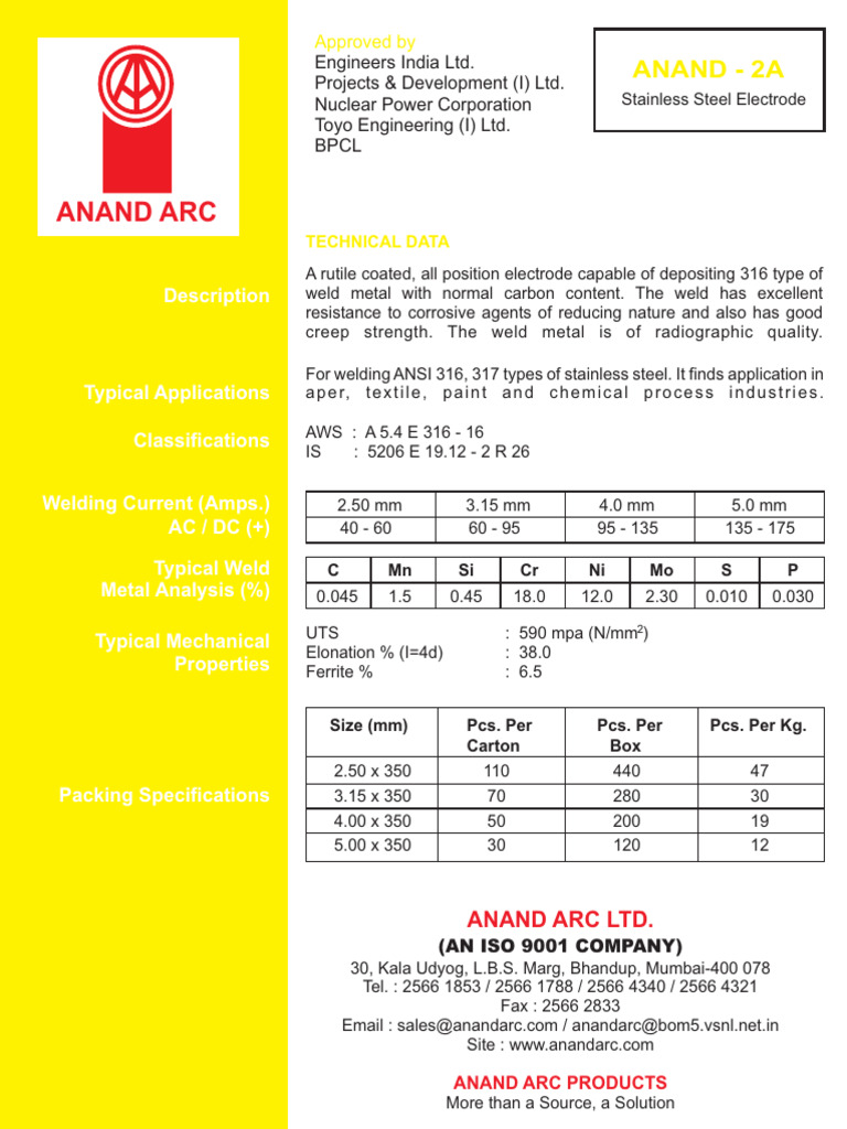 Anand Arc Welding | PDF