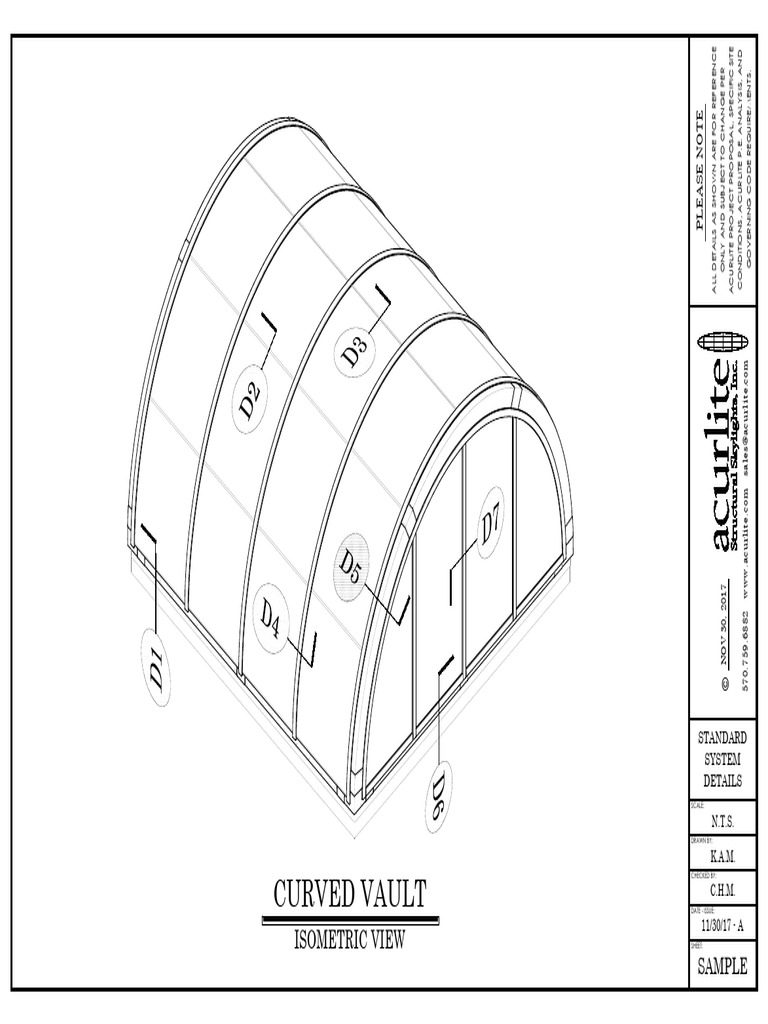 Acurlite KD Curved Vault | PDF | Silicone | Extrusion