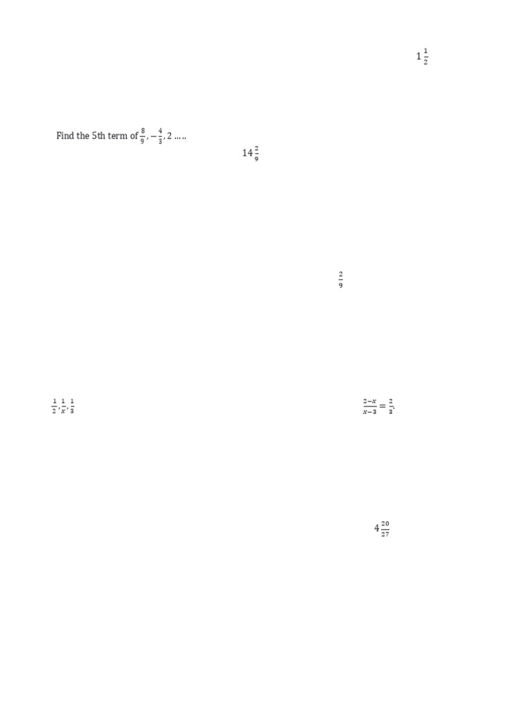 Sequences and Series | PDF