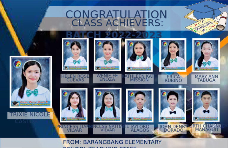 CONGRATS CLASS ACHIEVERS TARP | PDF