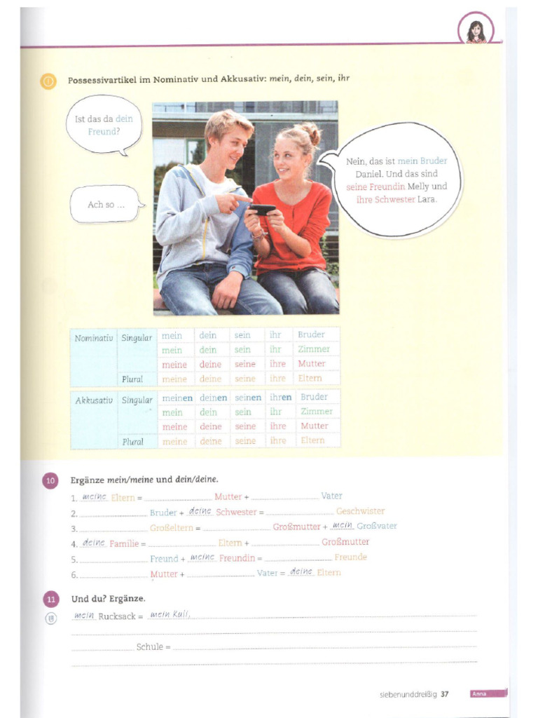 BFR Possessivpronomen 37 | PDF