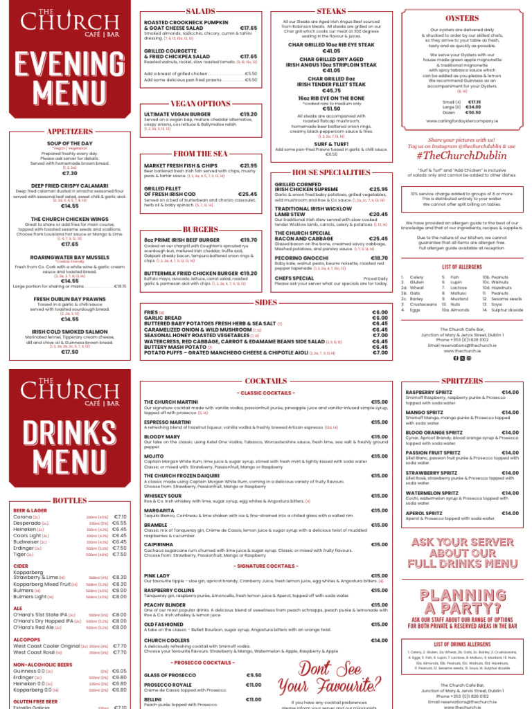 Evening Menu | PDF