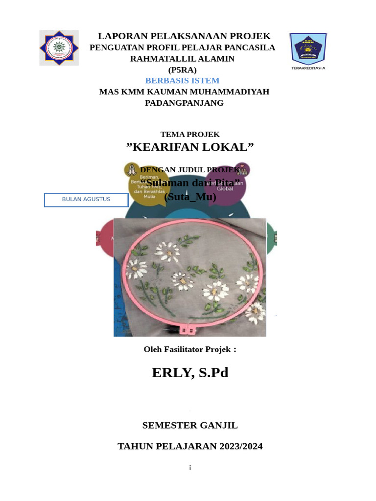 Laporan Sulaman | PDF