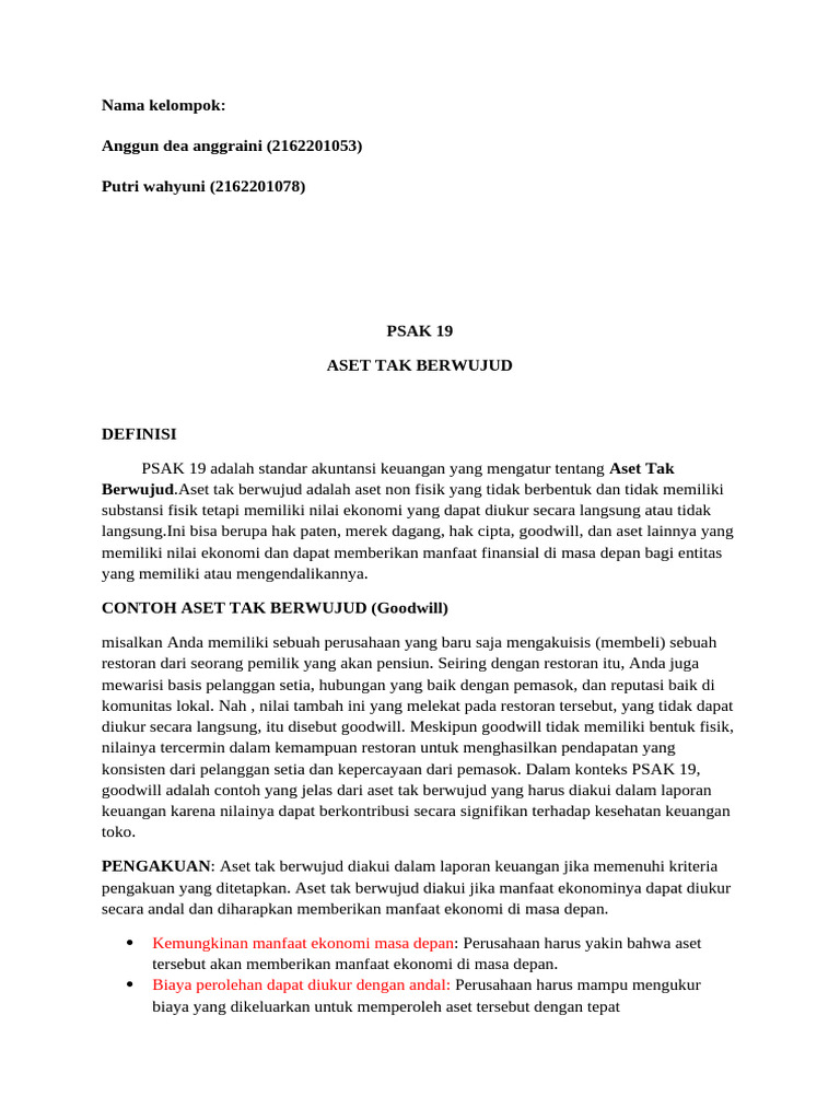 Psak 19 | PDF