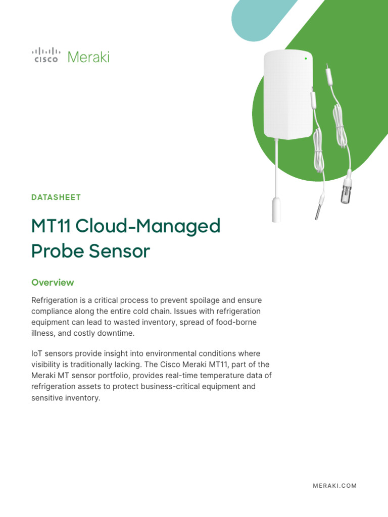 Meraki Datasheet mt11 English | PDF