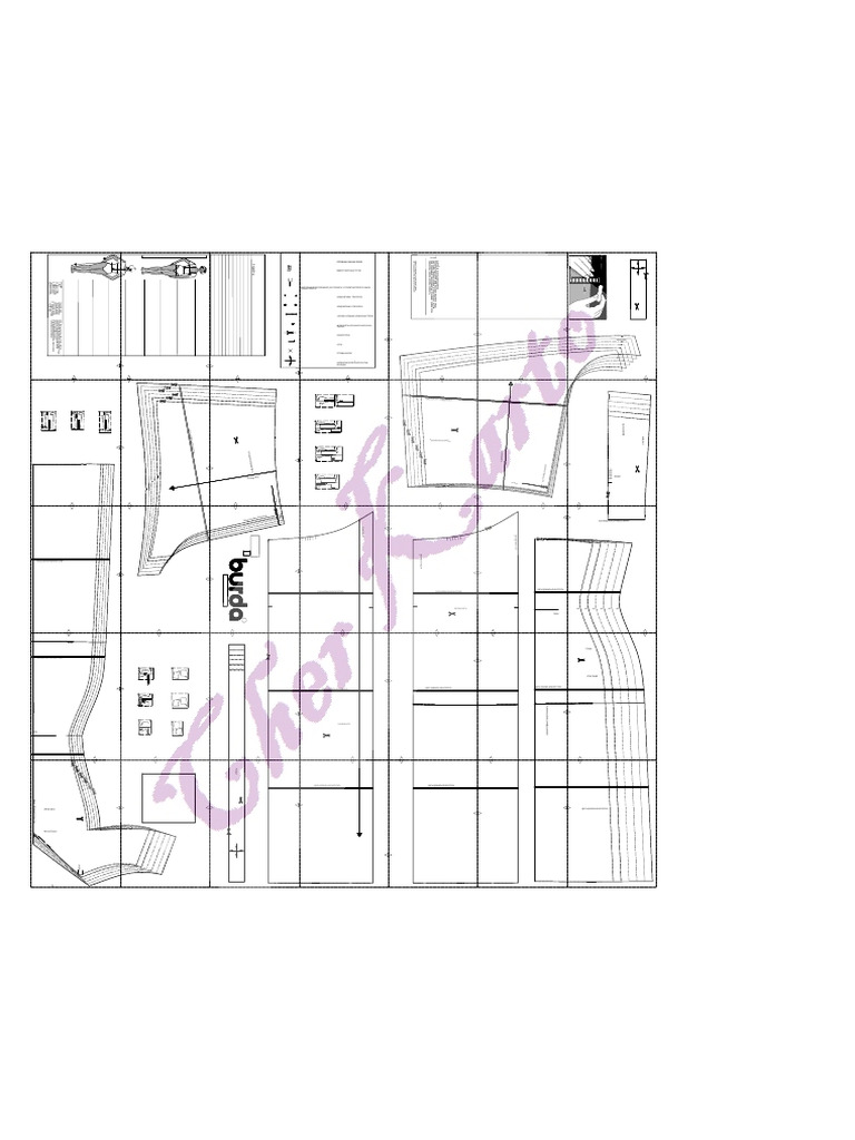 Burda 7418 Schnitt | PDF