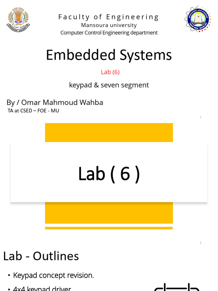 Lab6 Keypad LCD Cce | PDF