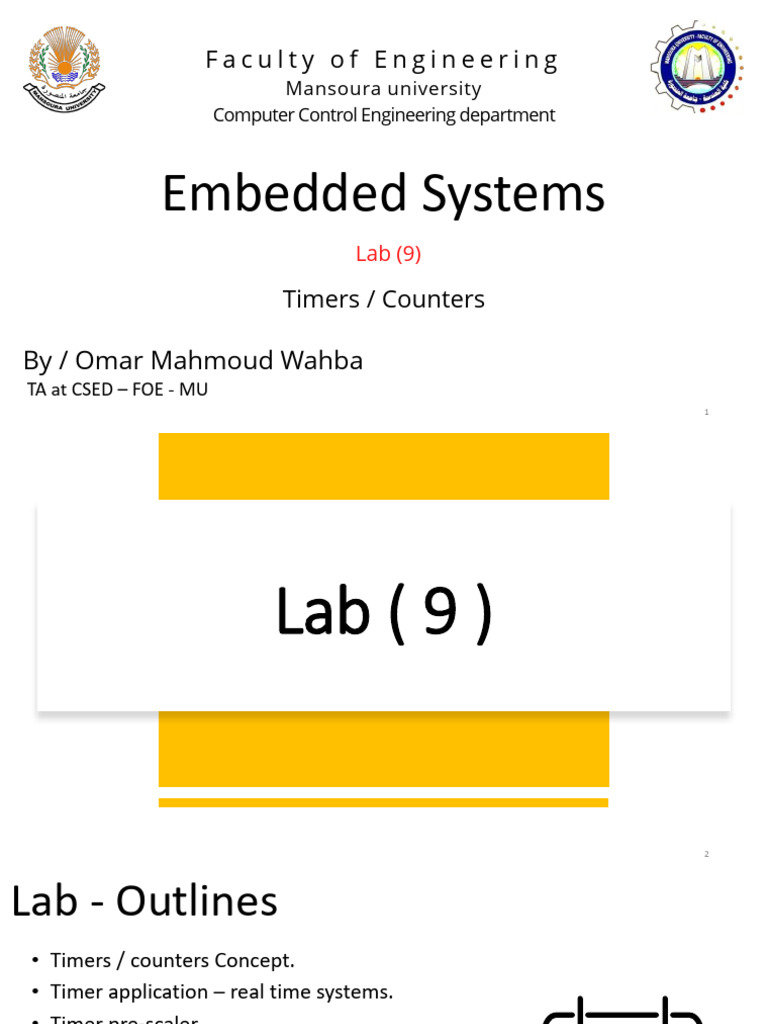 Lab9 Timers | PDF