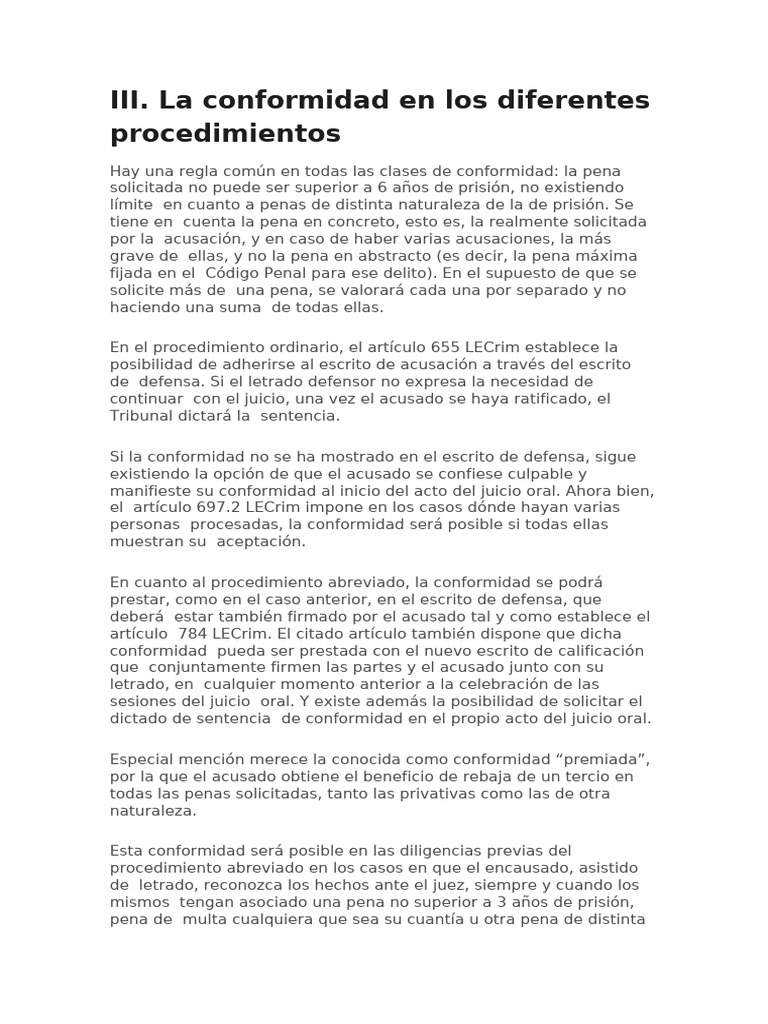conformidad | PDF