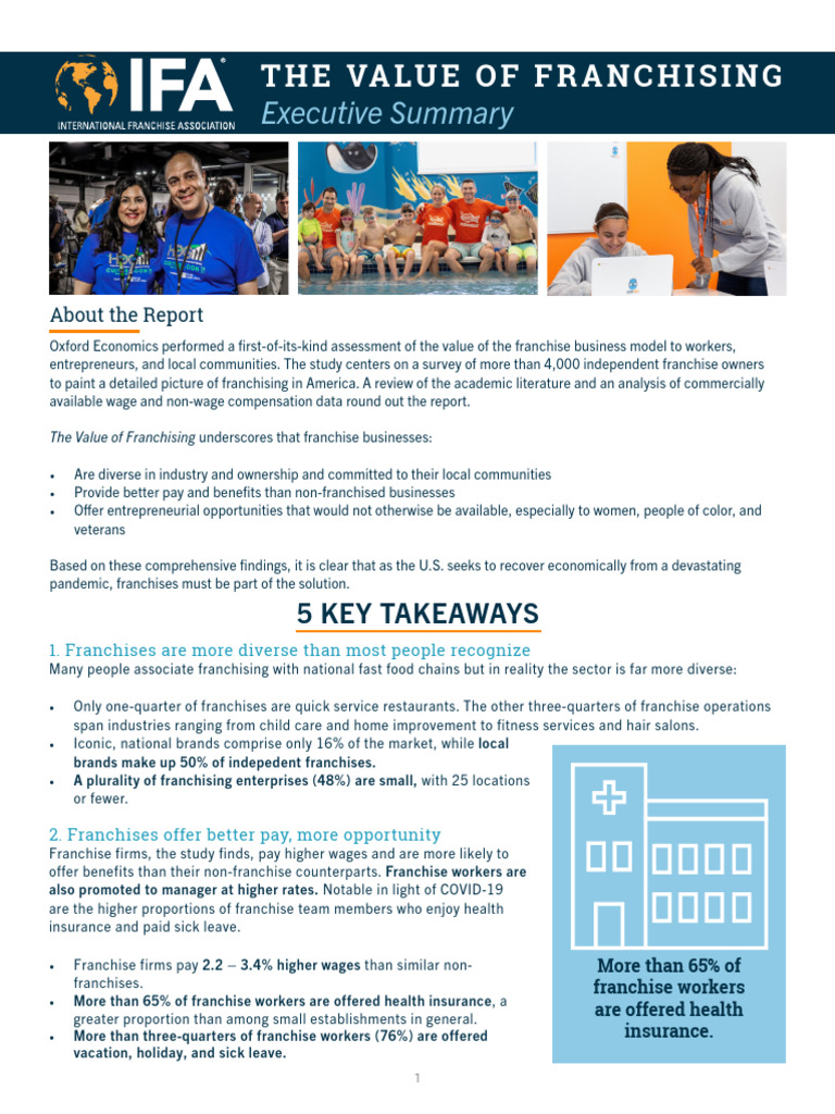 IFA Franchising Report Executive Summary - 092121 | PDF