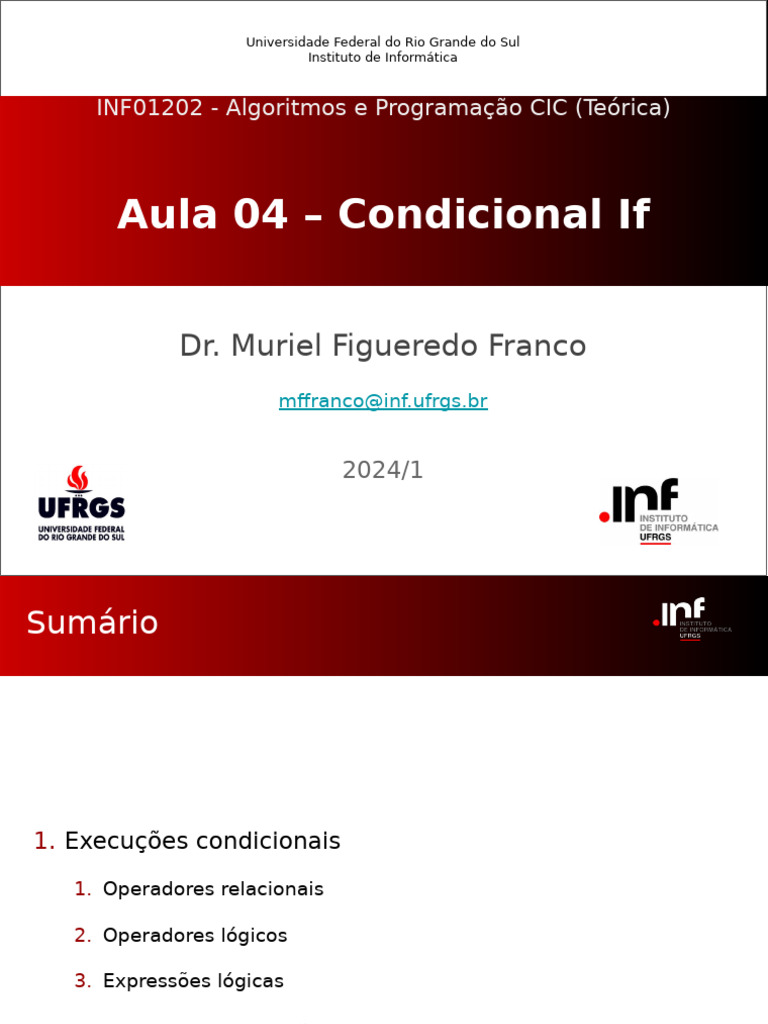 T04 Condicional If | PDF