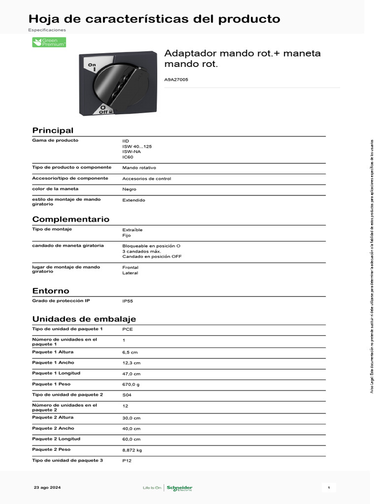 Schneider Electric - Acti-9-iC60 - A9A27005 | PDF
