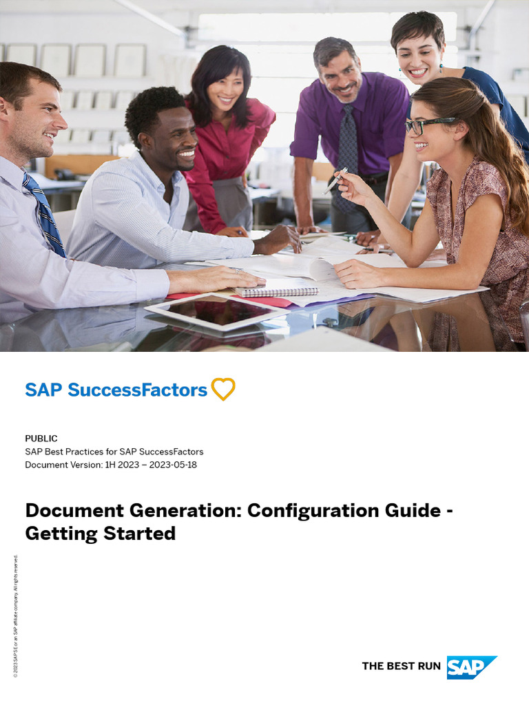 SFHCM Config Guide Getting Started Document Generation en XX | PDF