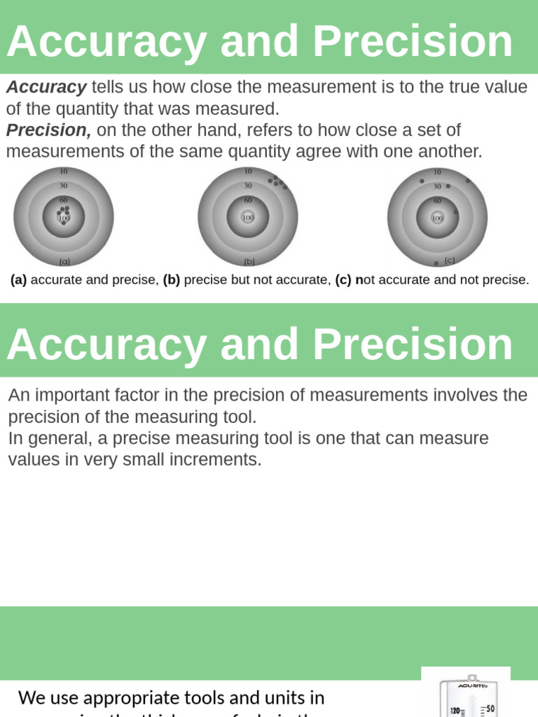 Accuracy and Precision | PDF | Computers